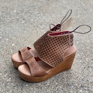 Bed Stu | Shoes | Bed Stu Enid Sandal Platform Wedge Heel Tan | Poshmark